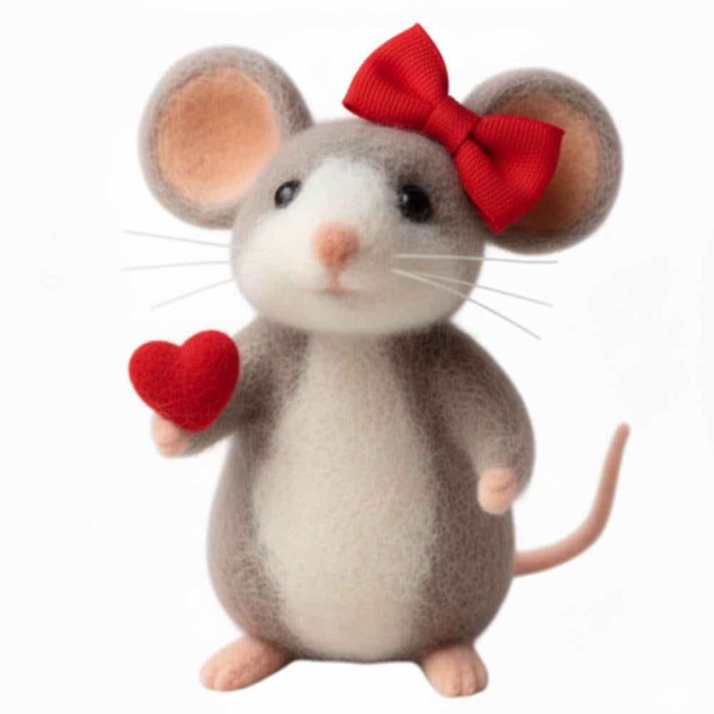 Felt Valentine Love Mouse Handmade Handing Mice Ornaments for ...