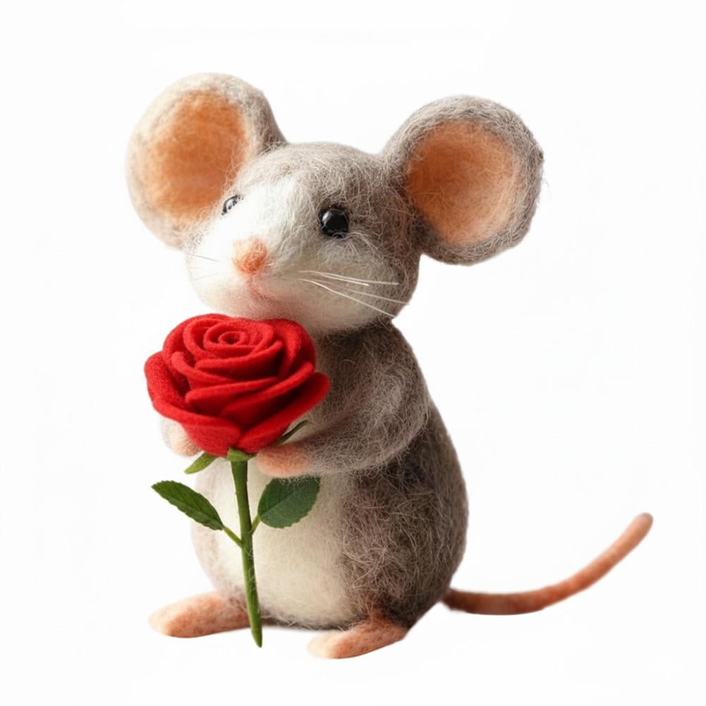 Felt Valentine Love Mouse Handmade Handing Mice Ornaments for ...
