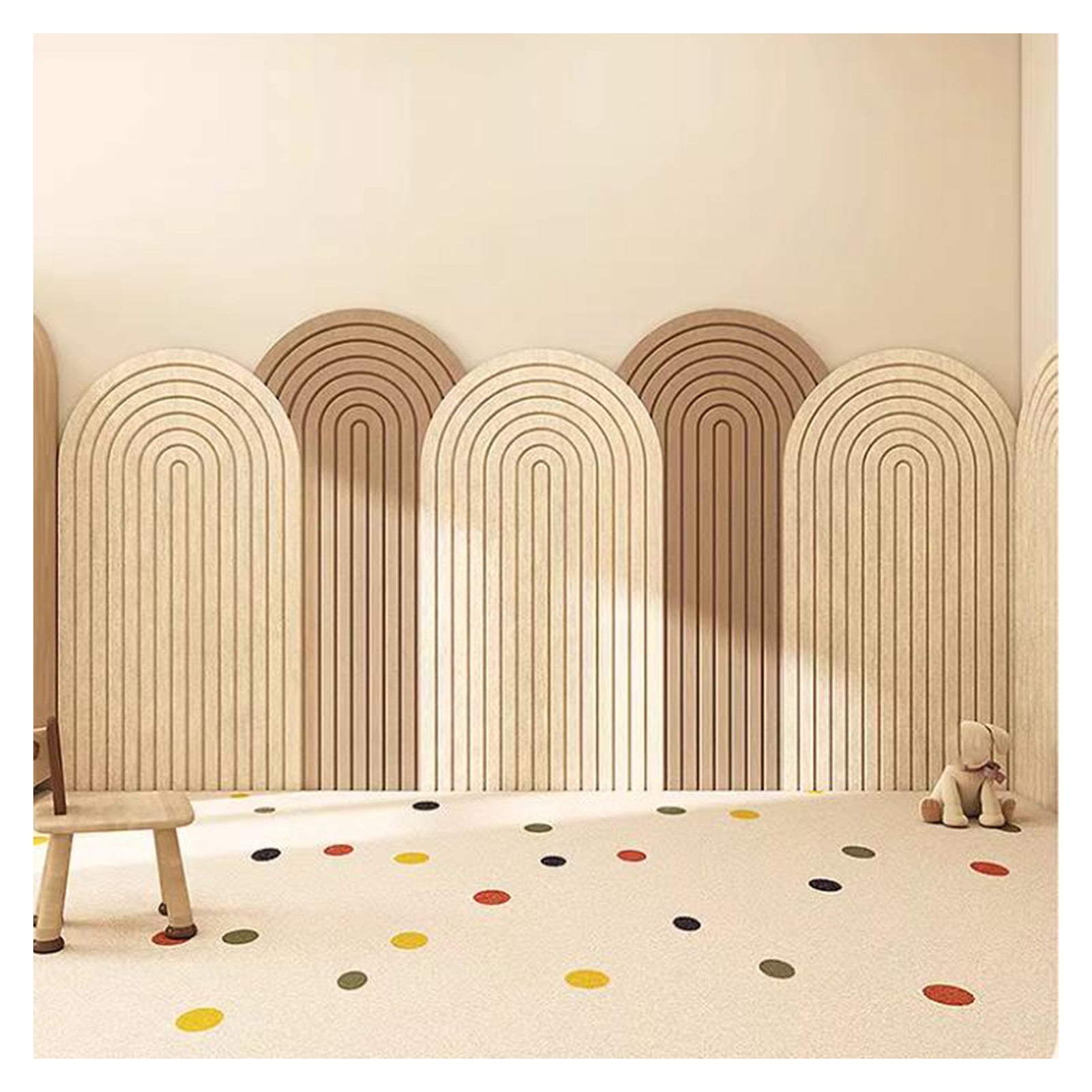 Felt Wall Padding,DIY Cuttable Wall Decor Protector,3D Anti Collision ...