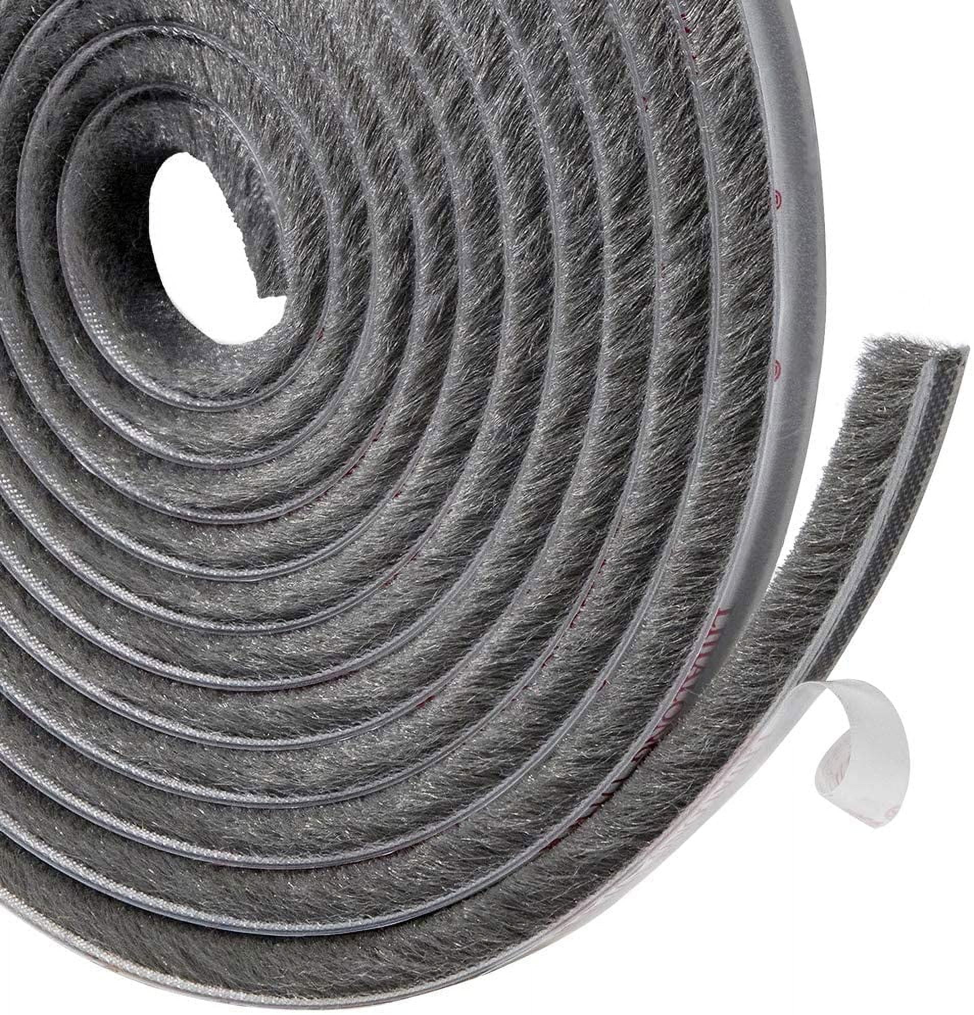Felt Weather Stripping Seal Tape 11/32 inch x 11/32 inch x 16 ft, Self ...