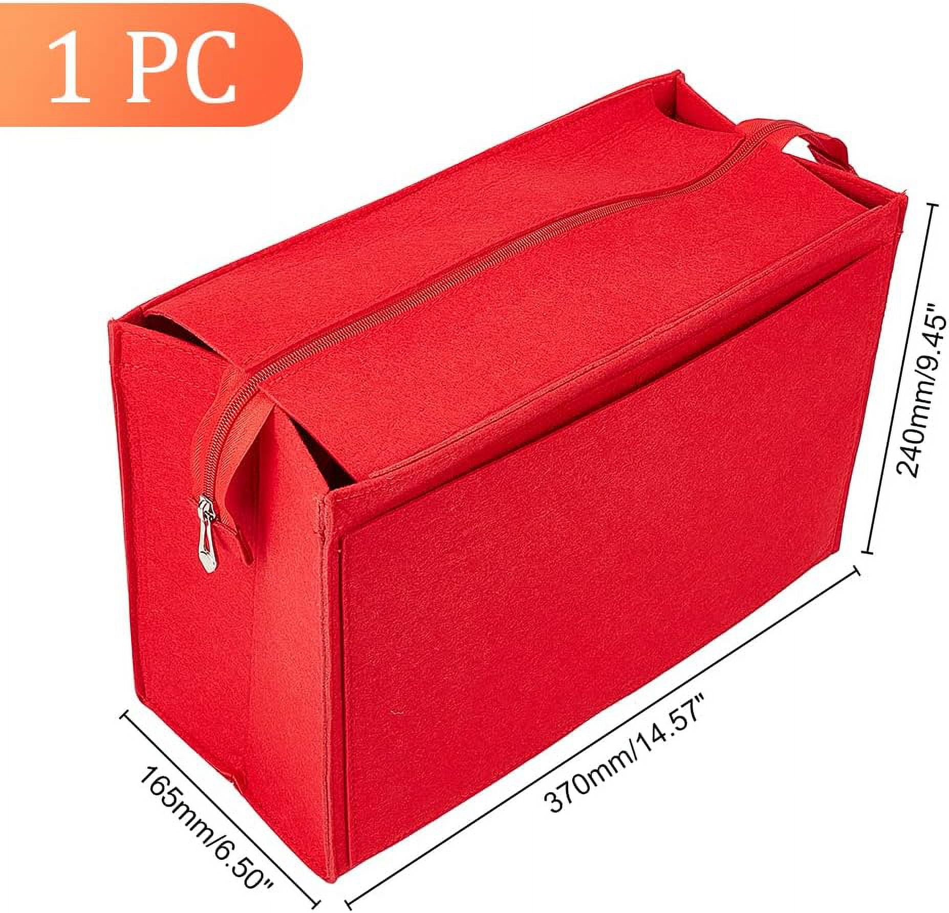 Felt Zipper Handbag Organizer Insert Felt Tote Bag Insert Rectangle Purse Organizer Bag in Bag ...