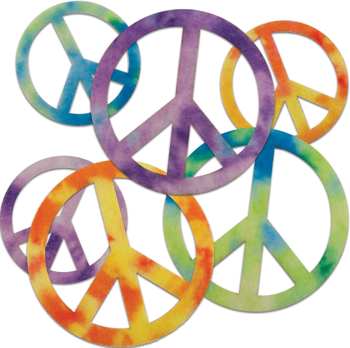 Peace Signs Stick It Felt Shapes - 24 Ct - Walmart.com
