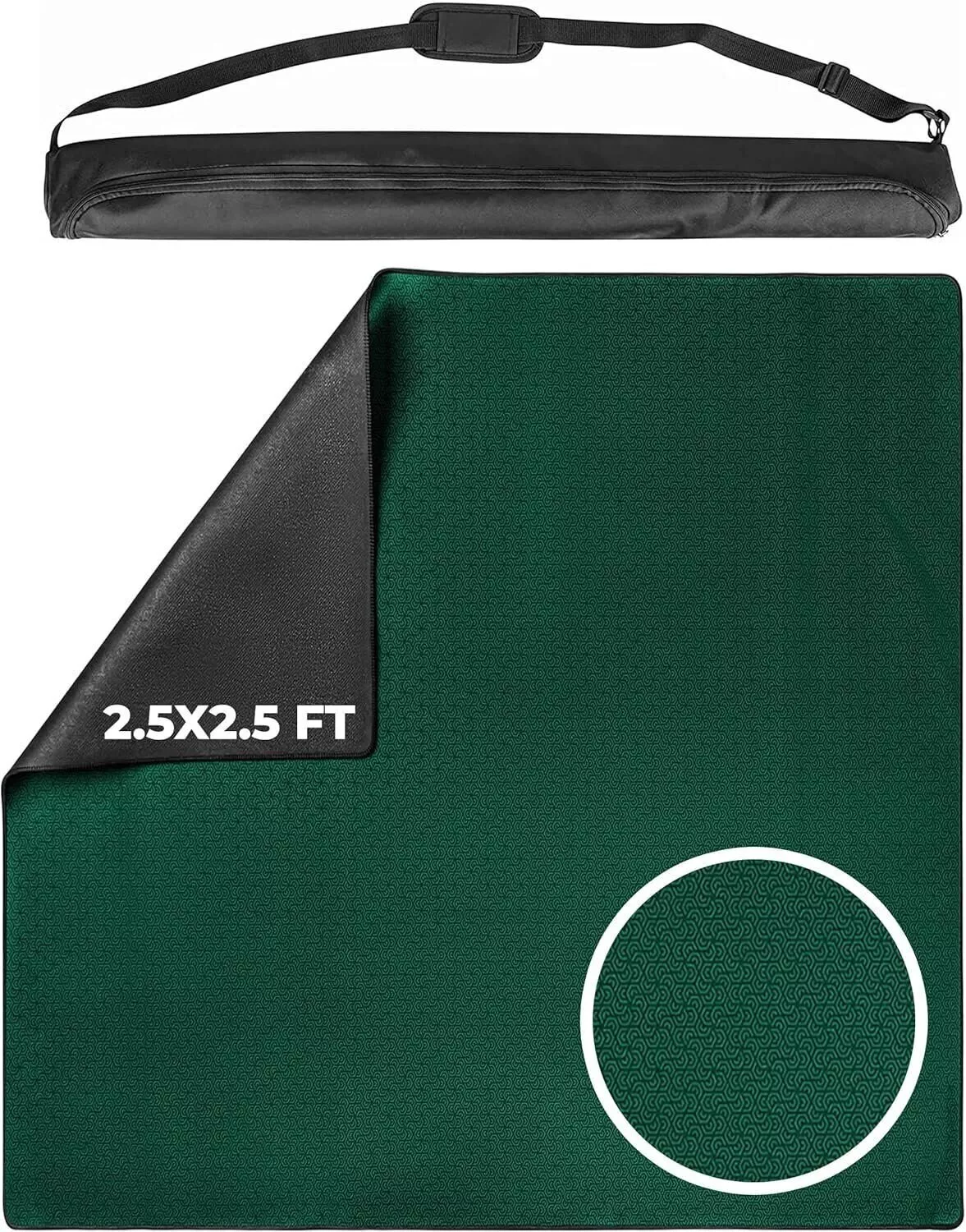 Feltectors Board Neoprene Mat Card Table Cover with Carry Storage Case ...