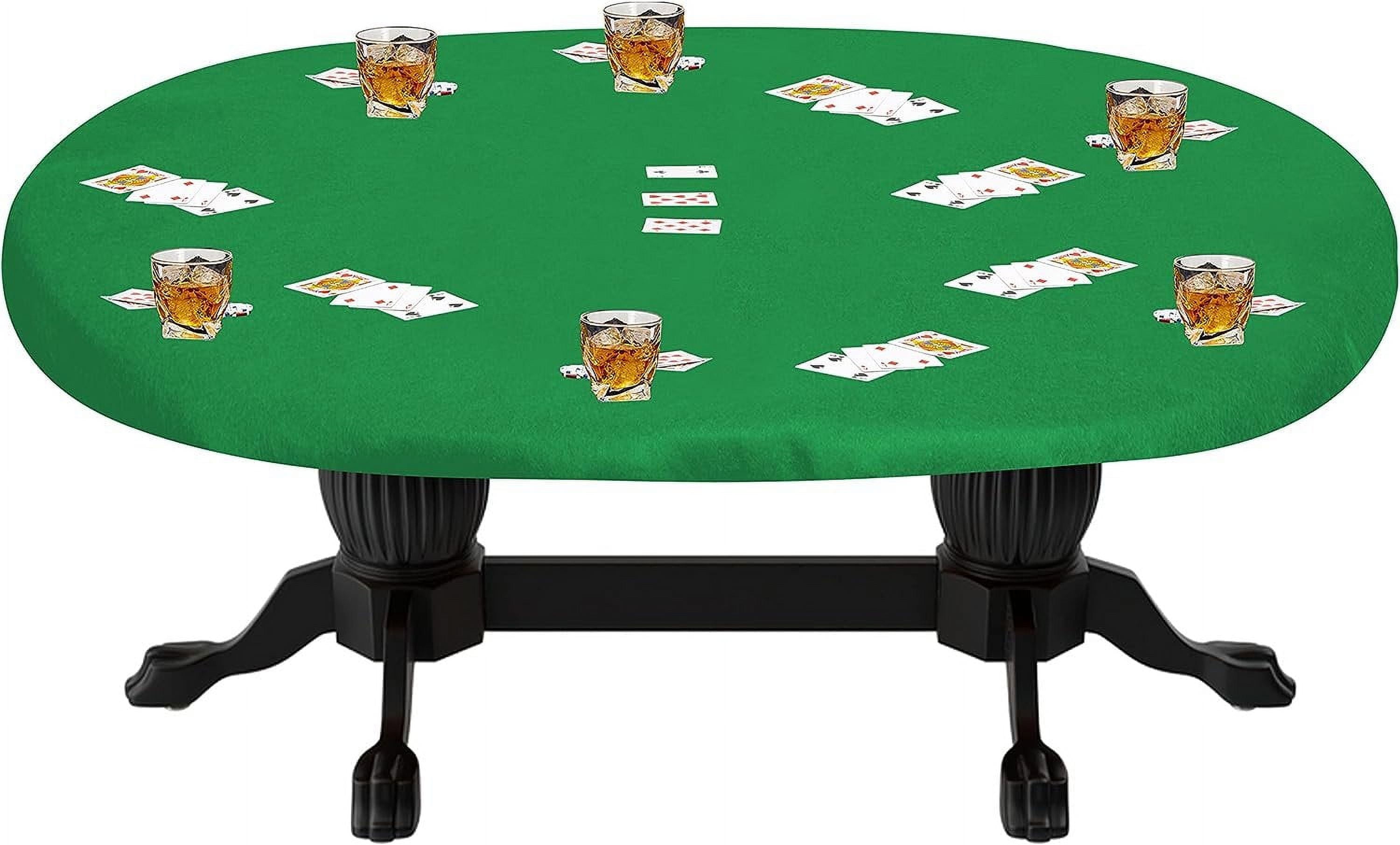 Feltectors Felt Tablecloth Oblong Poker Table Topper Oval Tables Cover ...