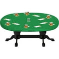 Feltectors Felt Tablecloth Oblong Poker Table Topper Oval Tables Cover ...