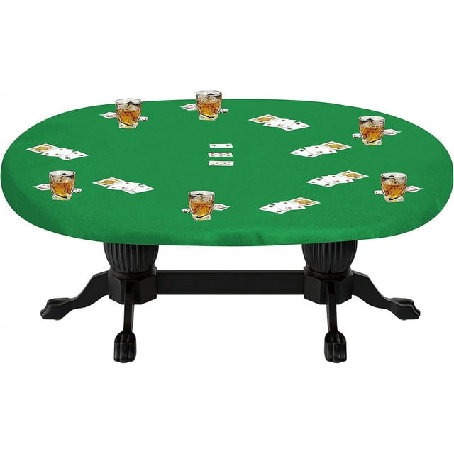 Feltectors Felt Tablecloth Oblong Poker Table Topper Oval Tables Cover ...