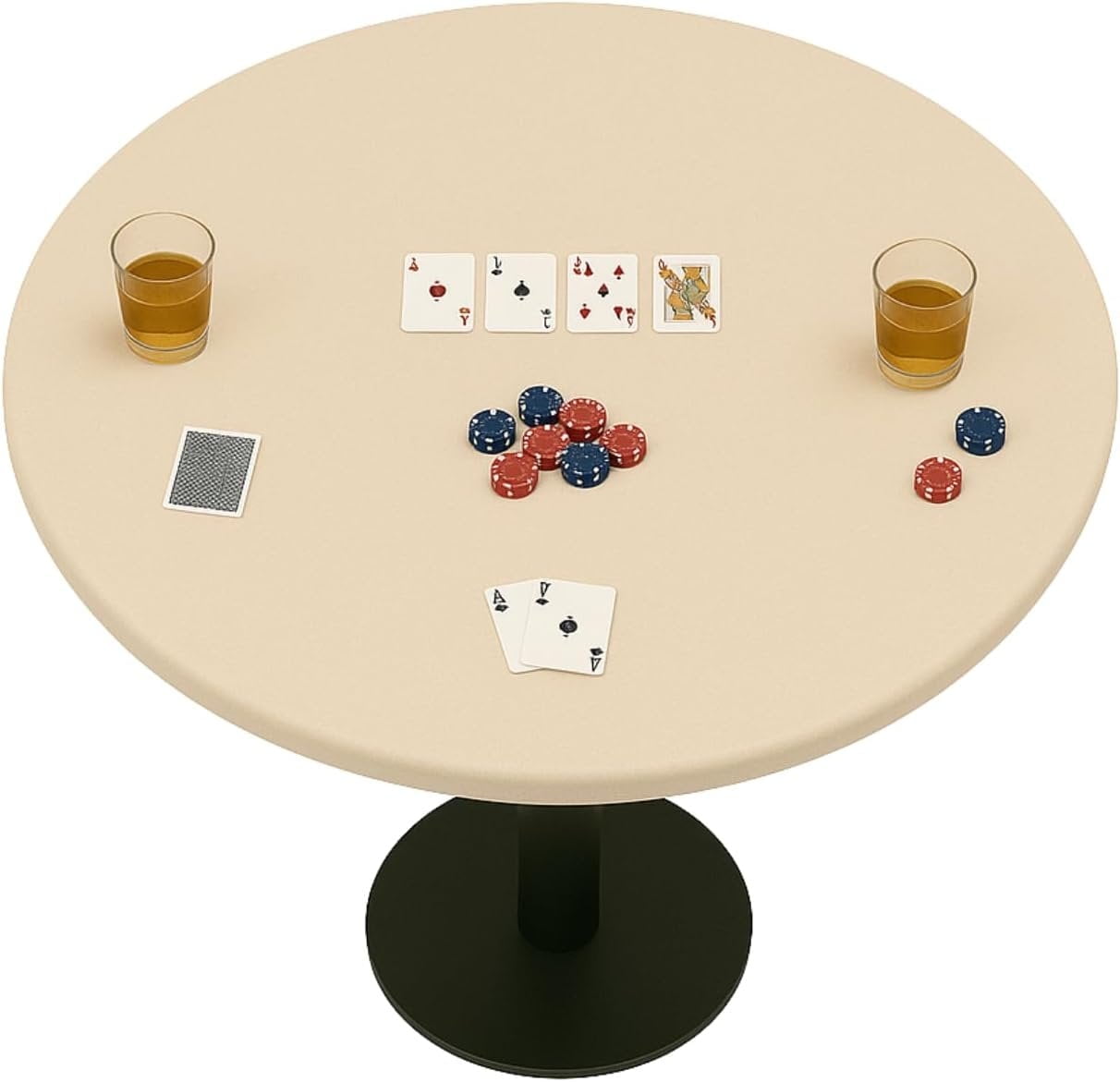 Feltectors Felt Tablecloth Poker Table Topper Round Tables Cover 36 to ...