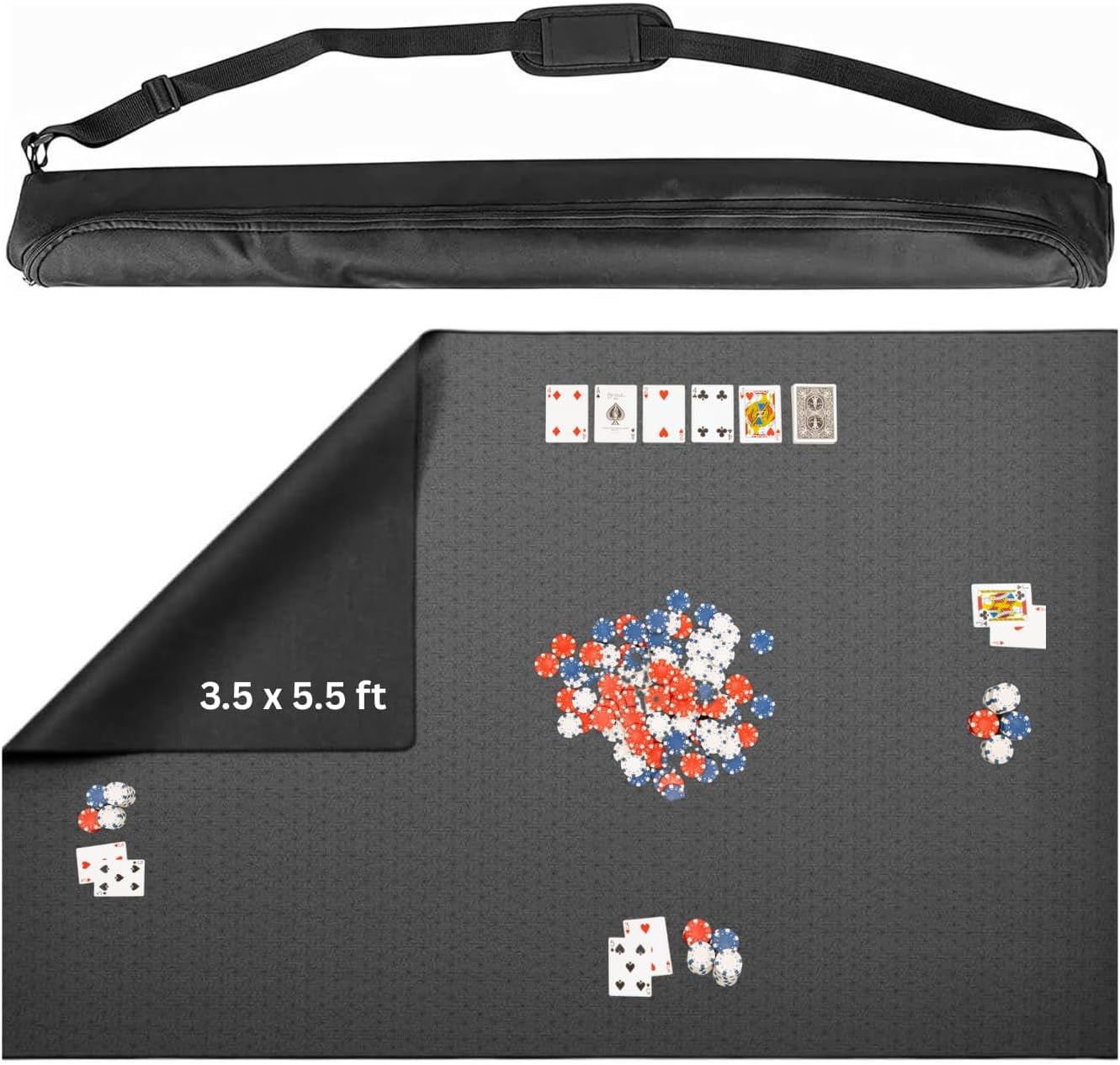 Feltectors Neoprene Gaming Mat - Ultimate Card Game Table Cover 3.5 x 5 ...