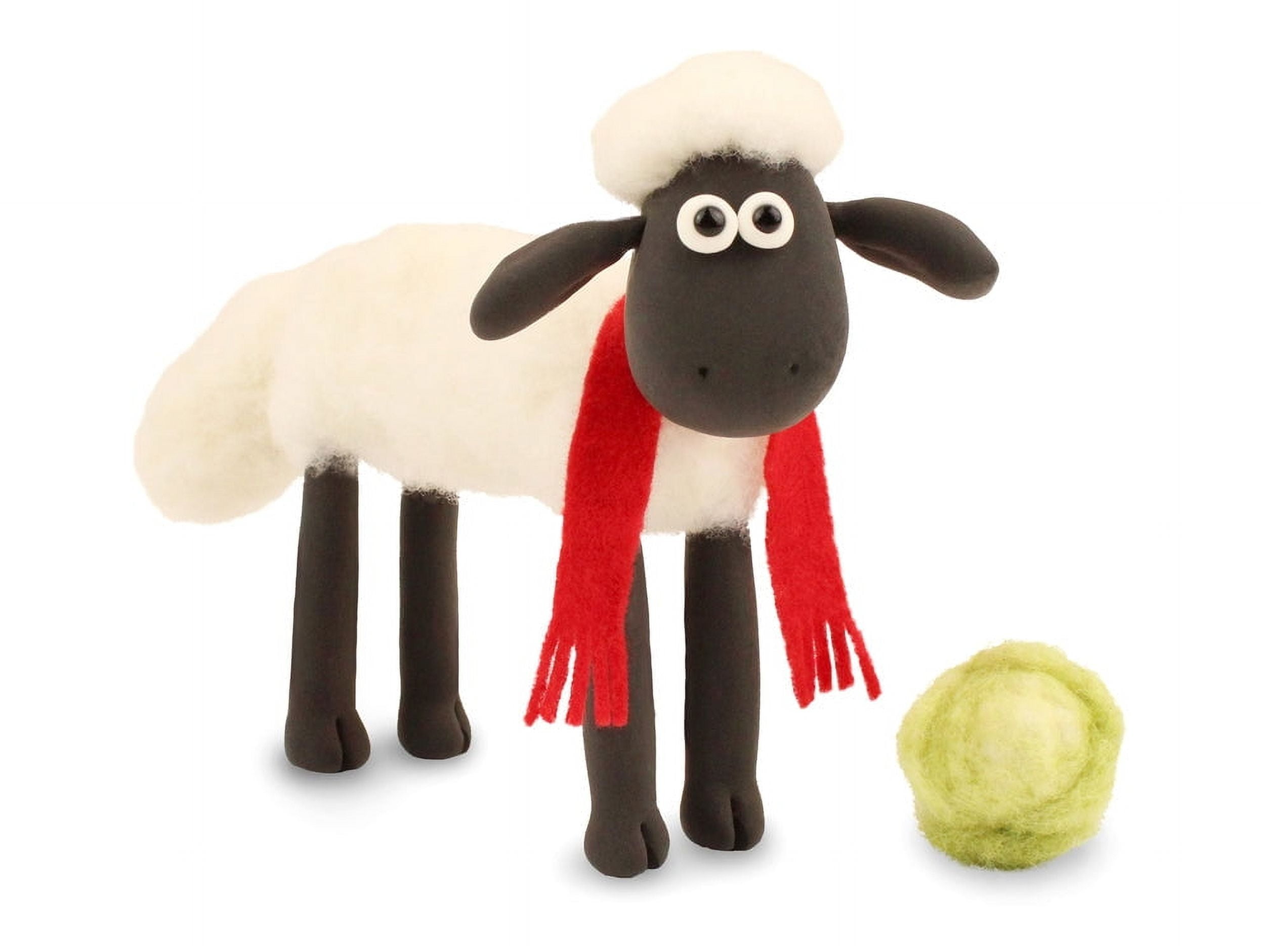 Felting Kit - Aardman Shaun the Sheep - on four legs Needle Felt Kit ...