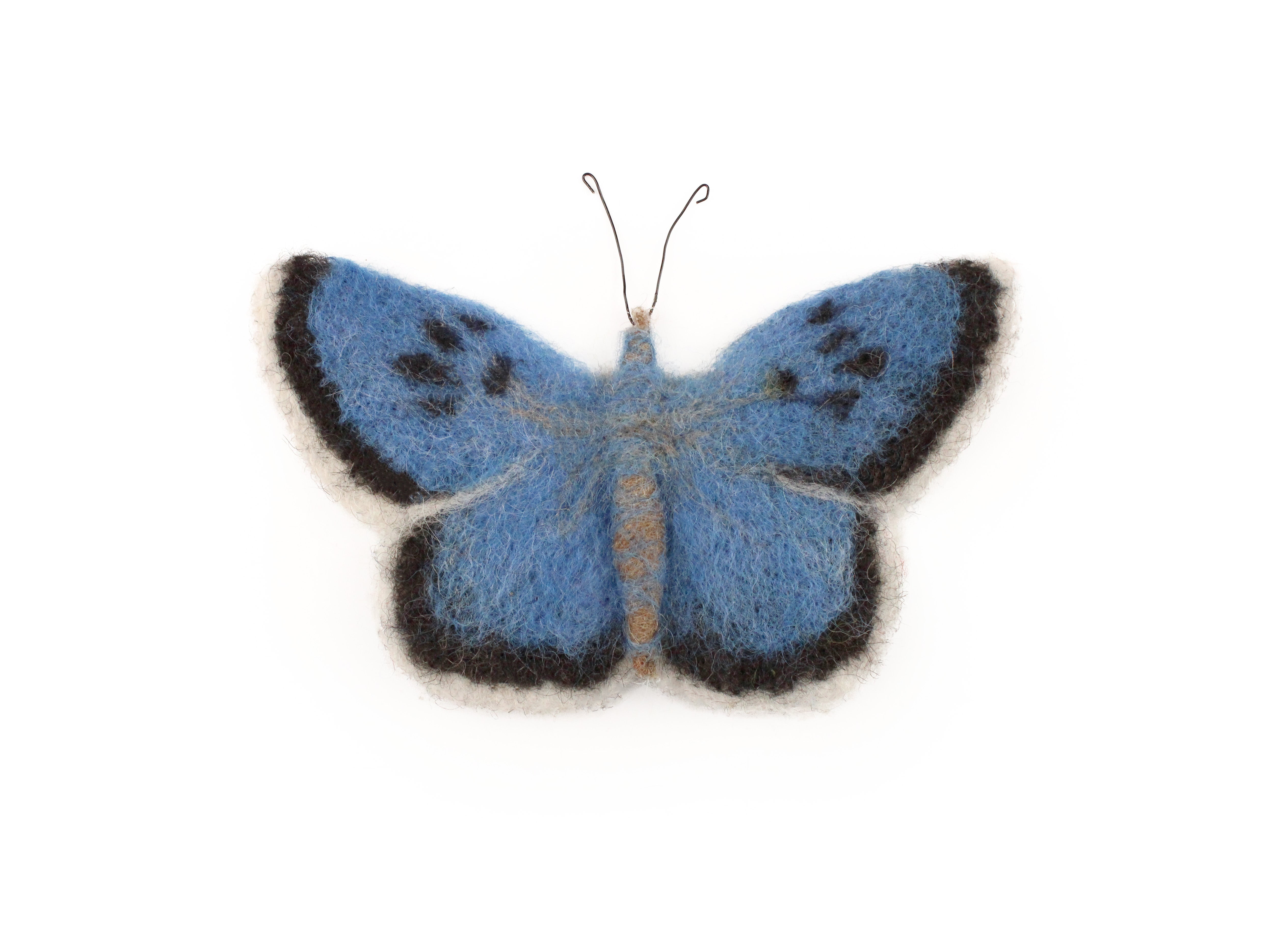 Felting Kit - Large Blue Butterfly Needle Felt Kit - Walmart.com