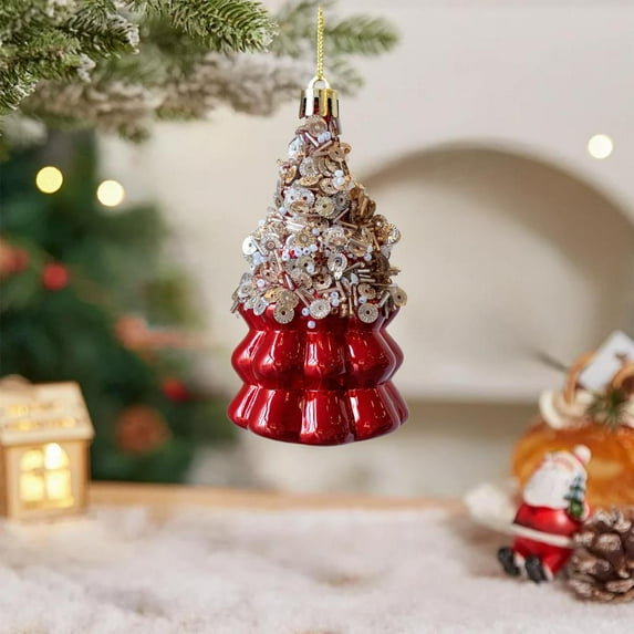 Feltree Christmas Tree Shaped Ball Ornaments Plastic Decoration for ...
