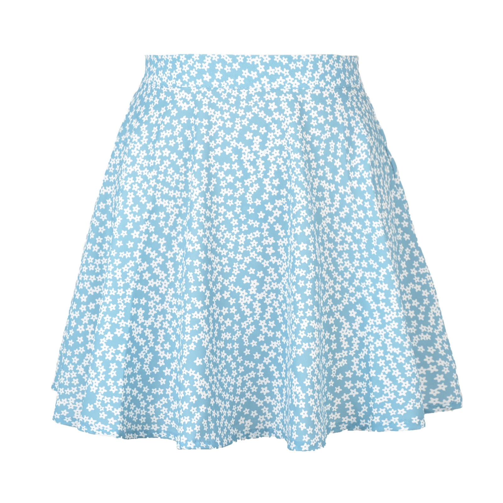 Feltree Cute Summer A Line Skirt Women Fashion Floral Print High Waist ...
