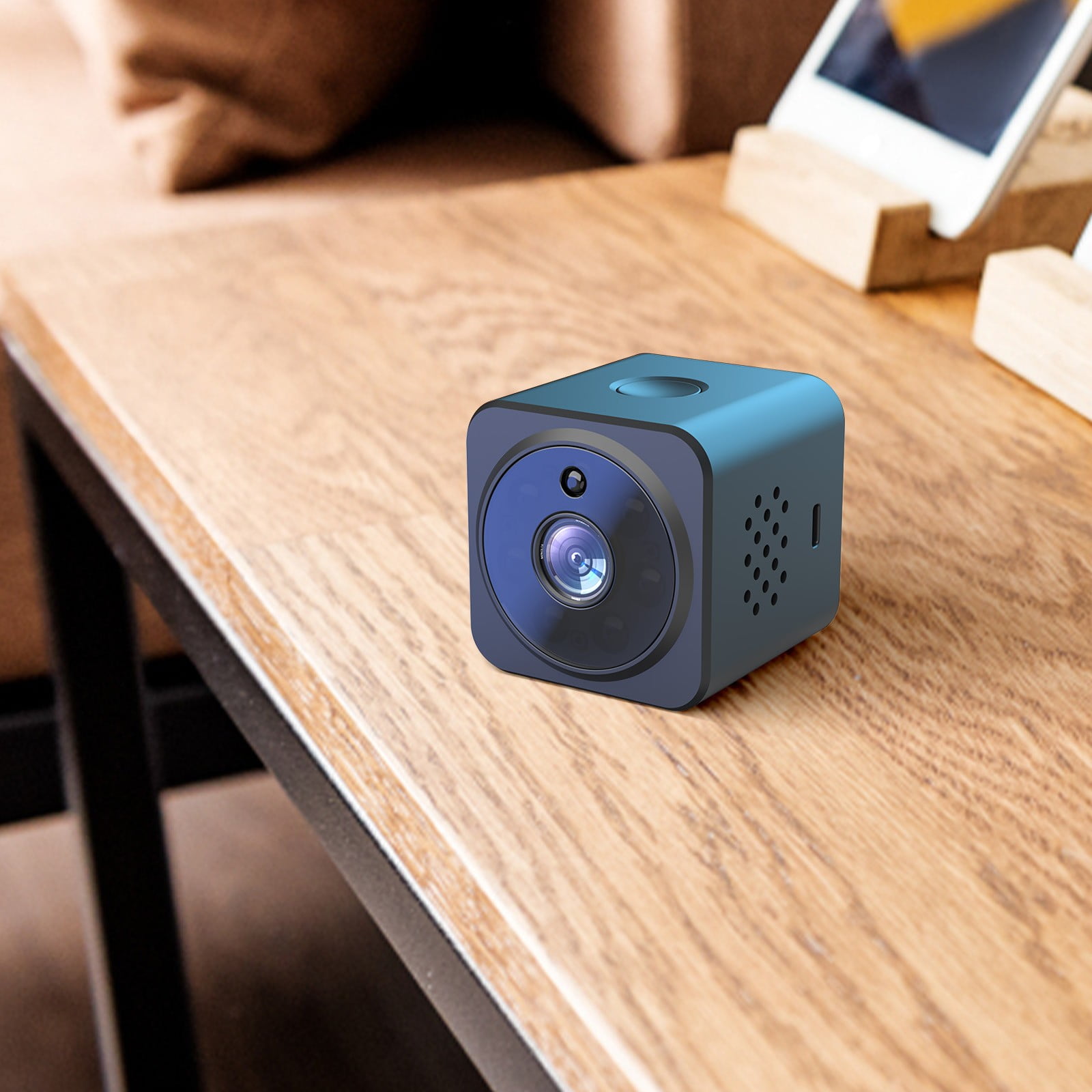 Feltree Mini WiFi Security Camera, HD, Indoor, Wide Angle, Remote View ...