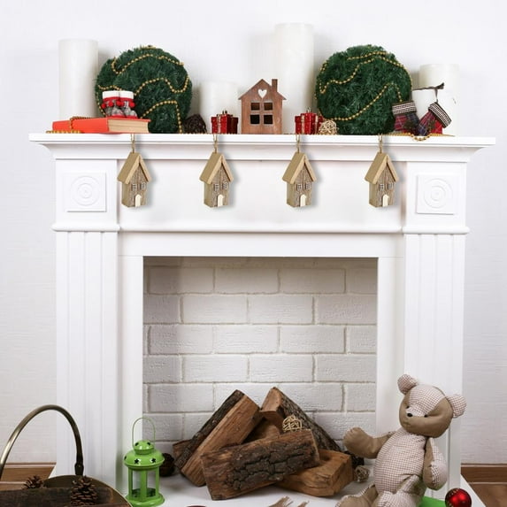 Feltree Solid Wood Christmas Ornament Set - Mini Hanging Ball ...