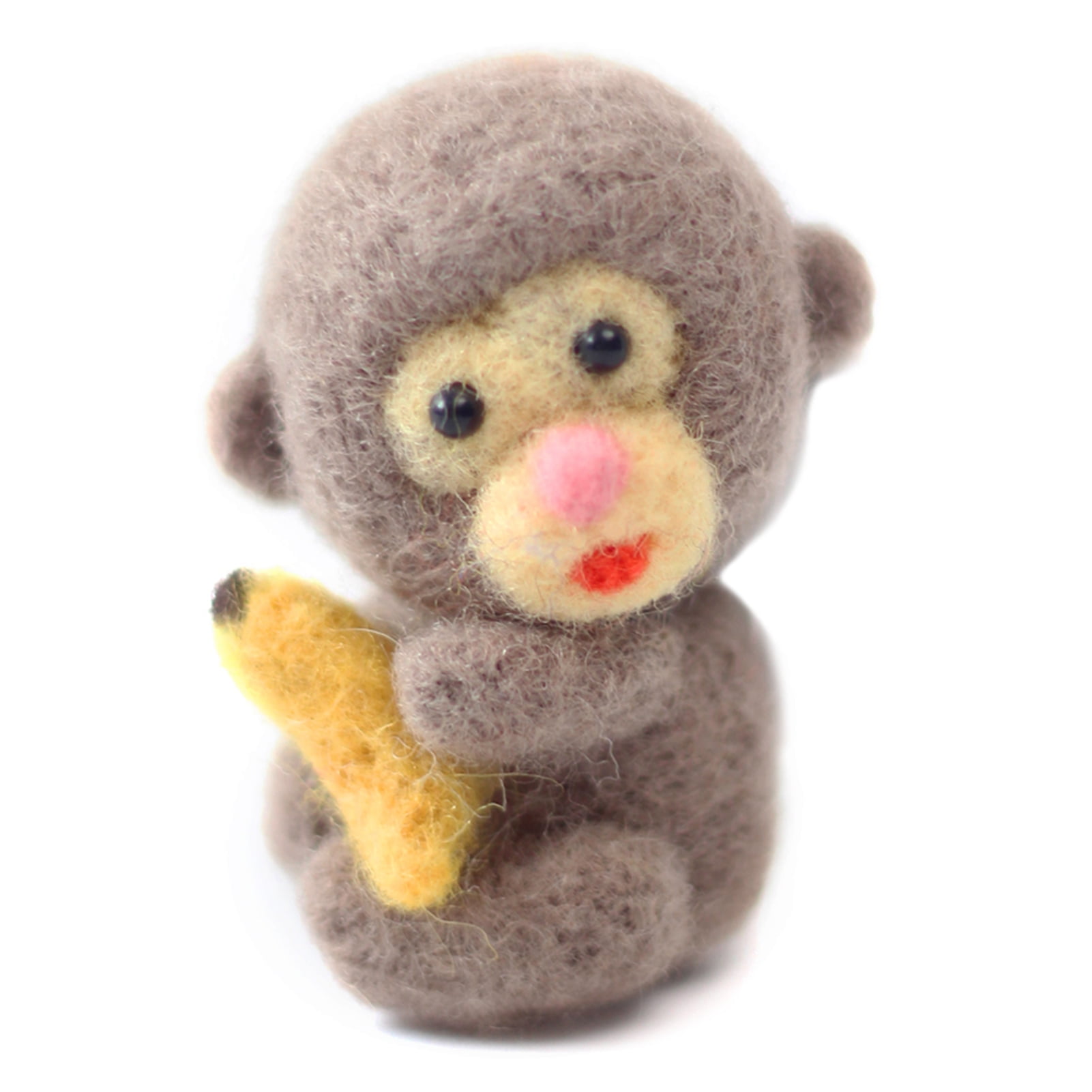 Feltsky Monkey Needle Felting Kits for Beginners Gift for Mother's Day ...