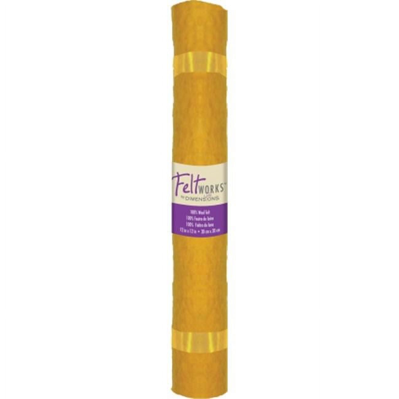 Feltworks Felt Roll 12"X12"-Butter, Pk 3, Dimensions - Walmart.com