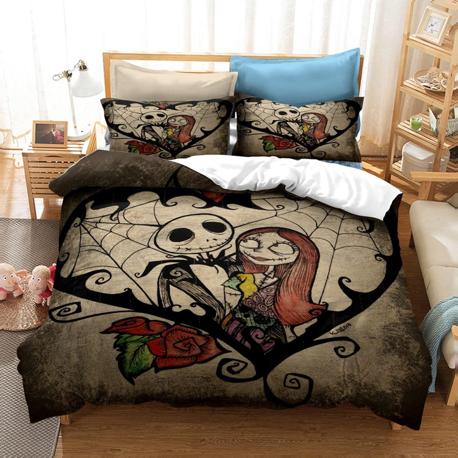Felu Bedding Duvet Cover Set of Kids, The Nightmare Before Christmas ...