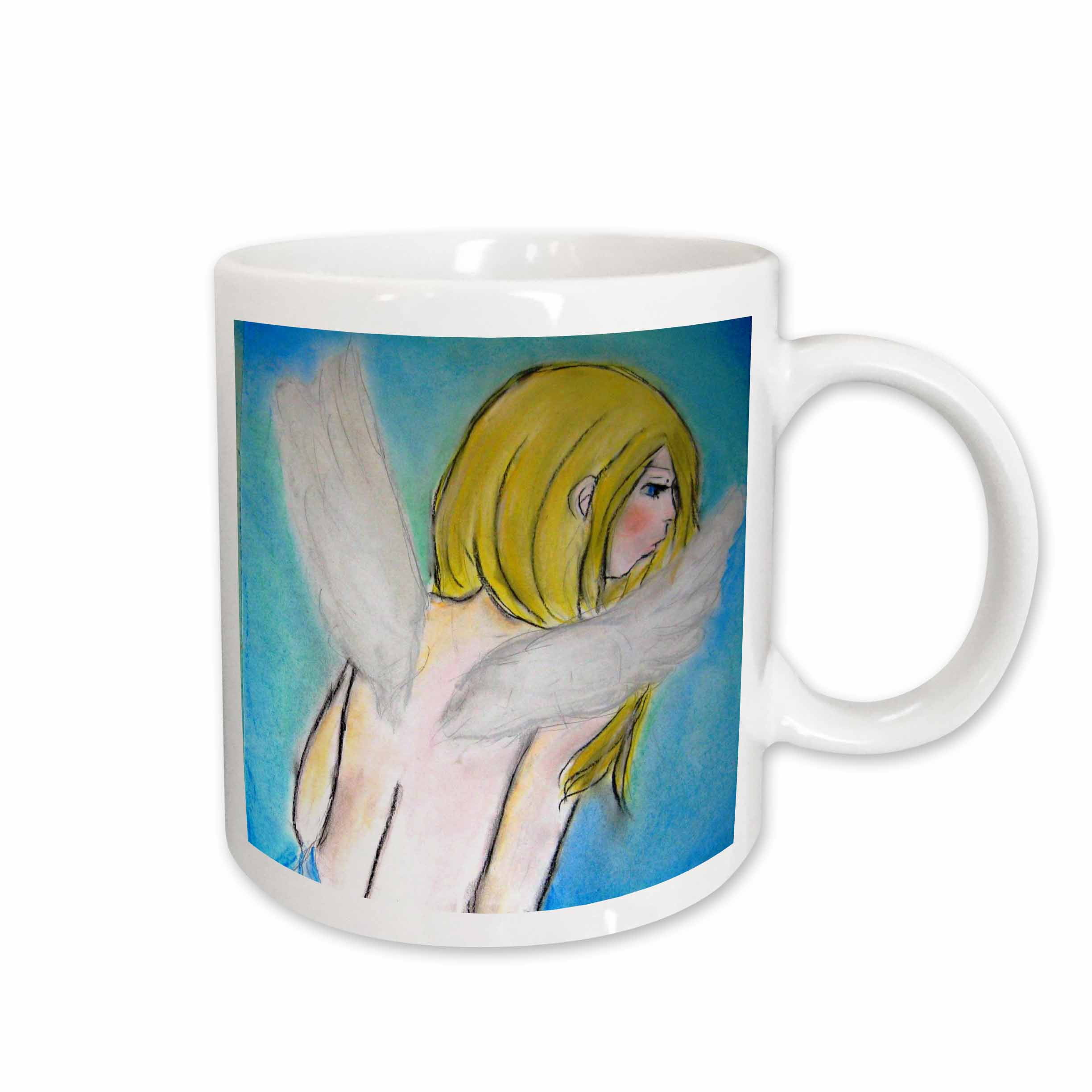 3drose, Female Angel - Pastels - Inspirational Art, 11oz Mug - Walmart.com