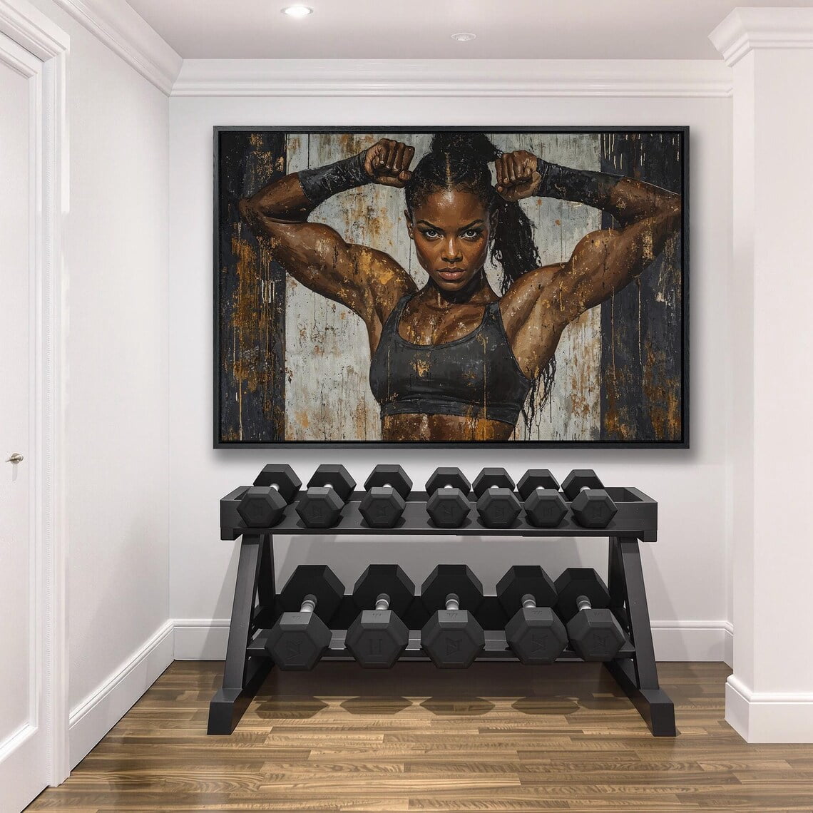 Female Athlete Wall Art, Strong Woman Poster, Gym Decor, Fitness ...