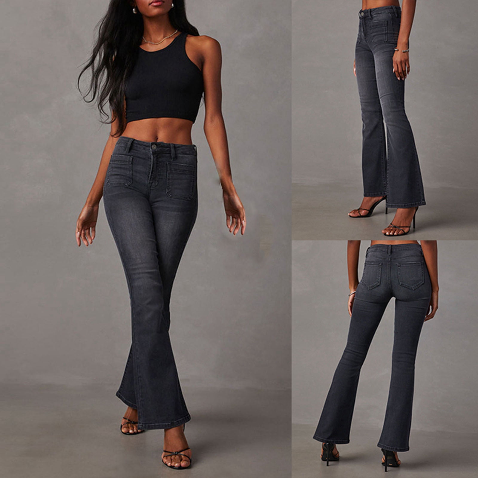 Female Autumn And Winter Retro Washed High Waisted Skinny Jeans For ...