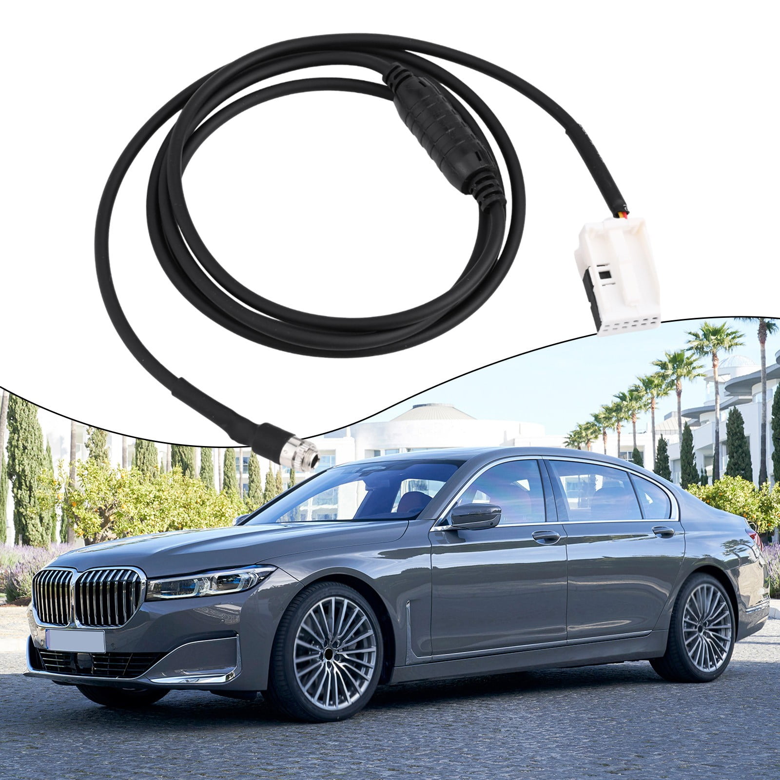Female Aux Auxiliary Audio Input Kit Adapter Cable For Bmw E60 E63 E64 E65 E66 - Walmart.com