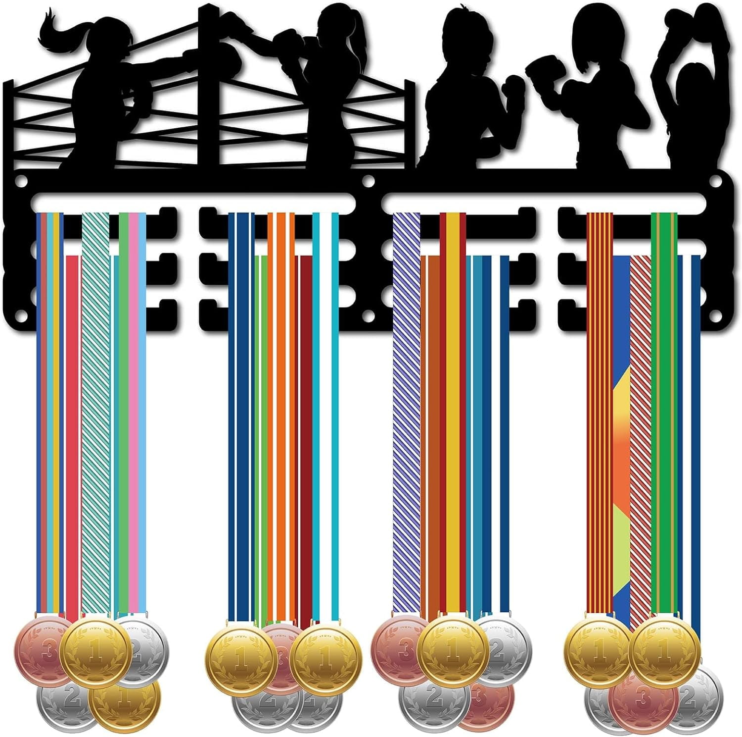 Female Boxing Medal Holder Medal Hanger Display Women's Boxing Rack ...