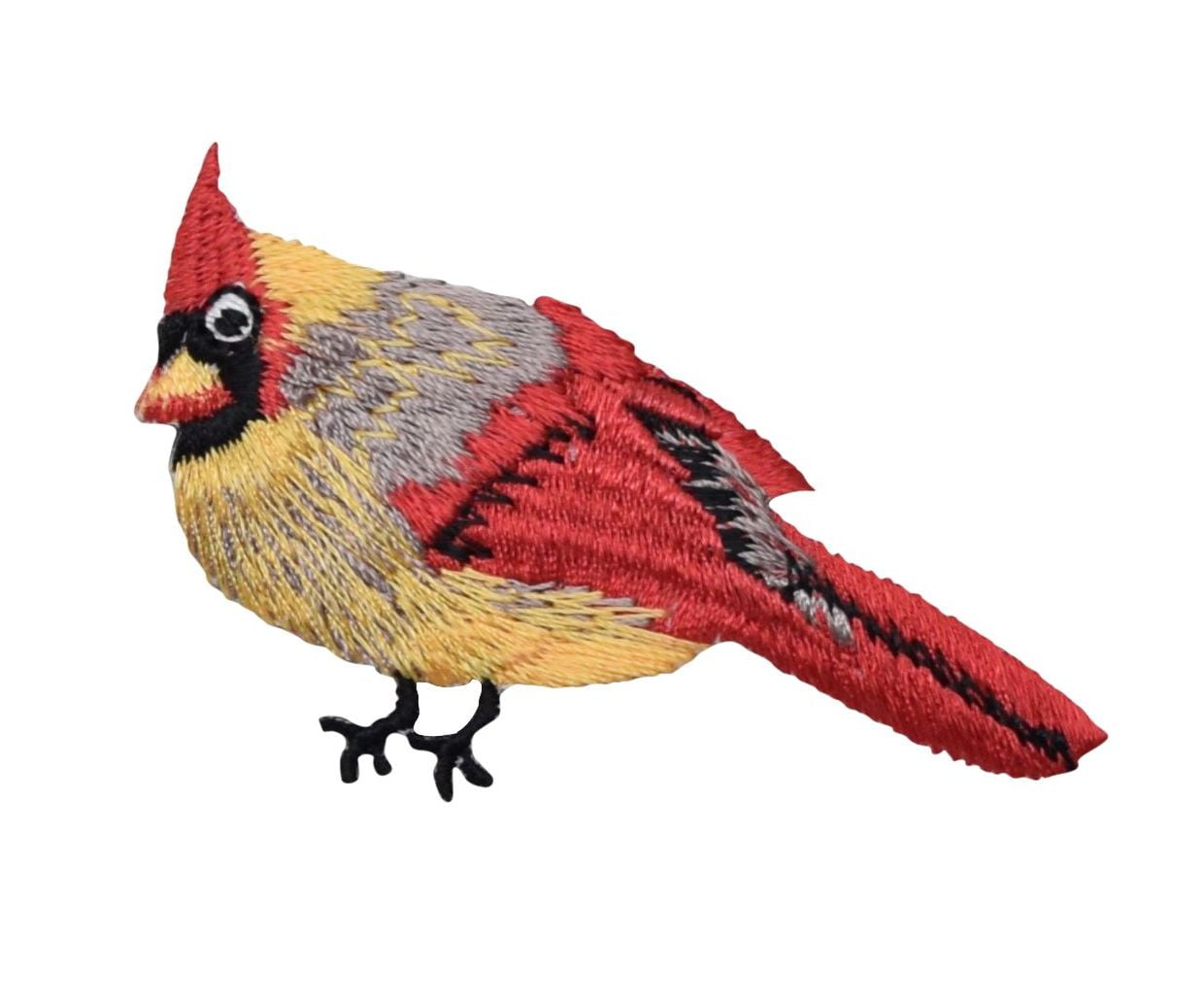 Female Cardinal Facing Right - Iron on Applique/Embroidered Patch ...