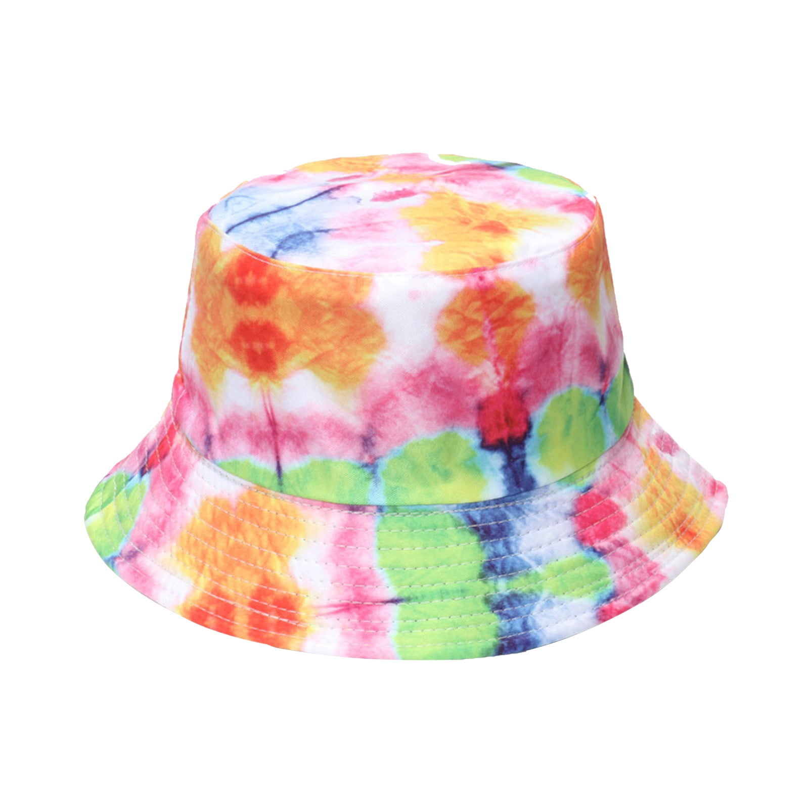 Female Casual Bandhnu Print Multicolour Bucket Hats Sunshade Hat Hat ...