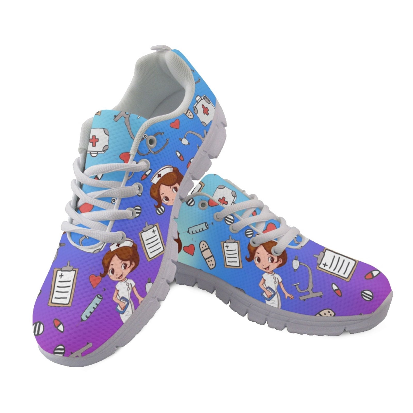 Female Casual Shoes Cute Nurse Woman Sneakers Premium Sketch Physio ...