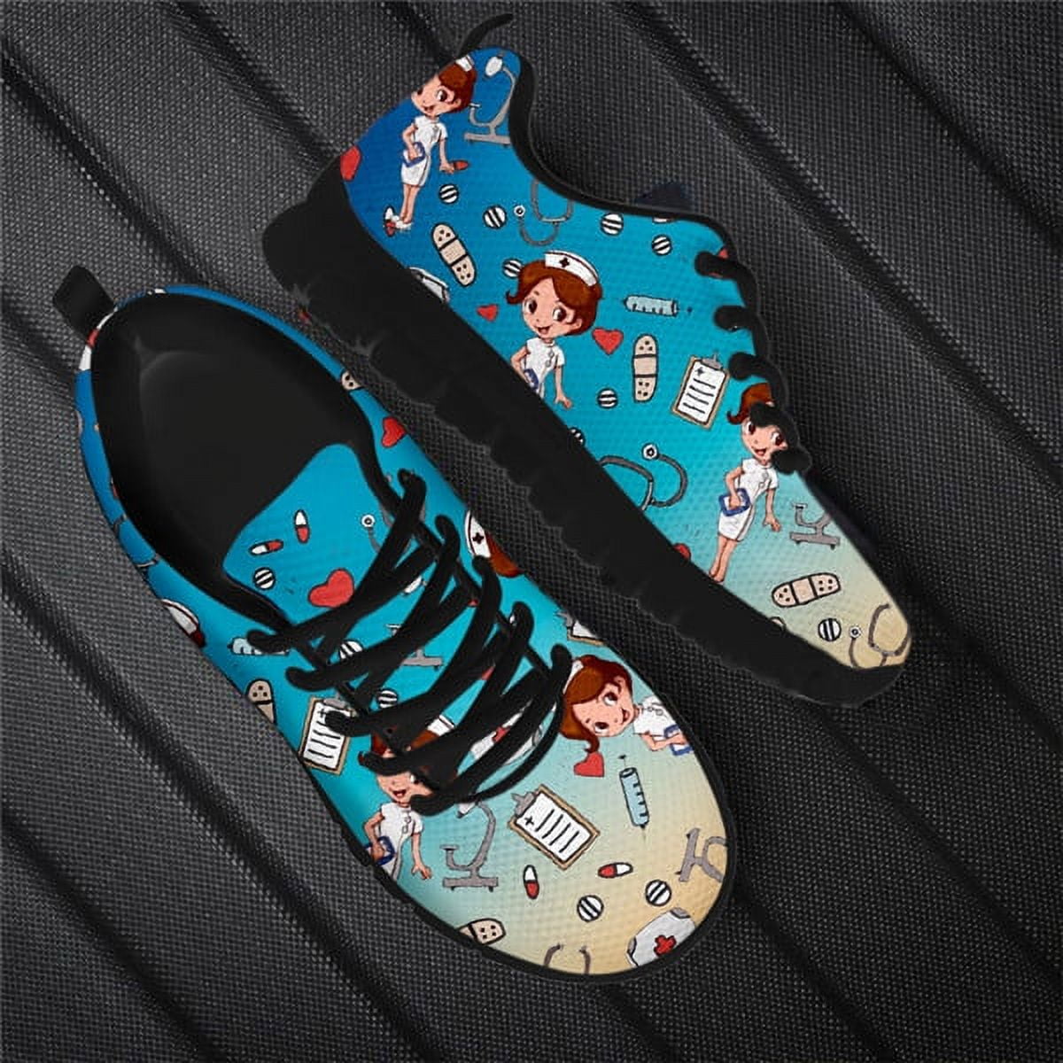 Female Casual Shoes Cute Nurse Woman Sneakers Premium Sketch Physio ...