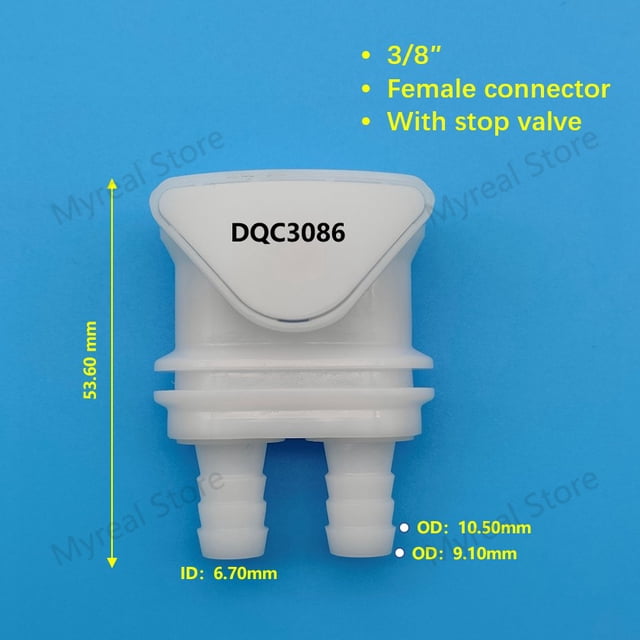 Female Connector 3-8-CPC Double-Channel Drain and Access Valve, Plastic ...