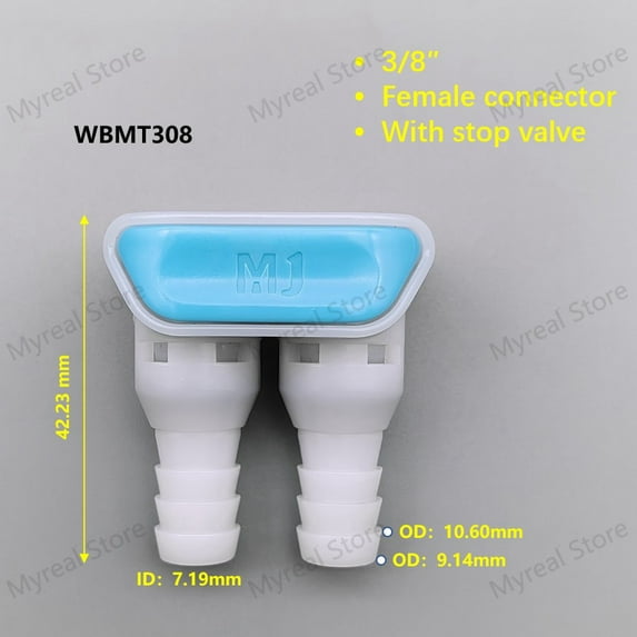 Female Connector 3-8-Double Plastic CPC Connector, Quick Disconnect ...