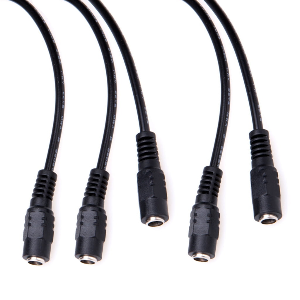 Female DC5.5mmx2.1mm Power Adapter Plugs Power Supply Cord with 5.5x2 ...