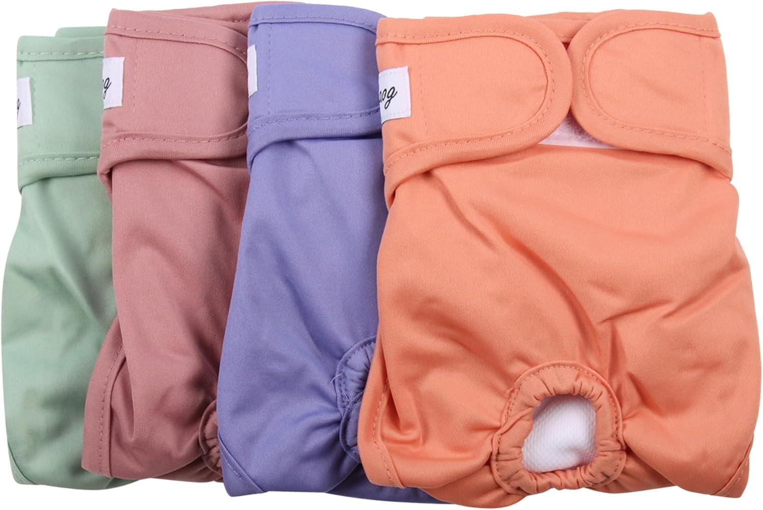 Female Dog Diapers for Small Dogs,4 Pack Reusable Washable Premium ...