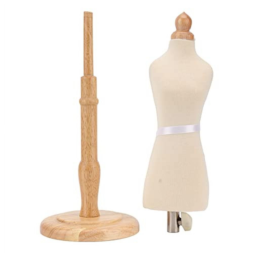 Female Dress Form, Dress Form Beech Wood Small Wood Color Insertable ...