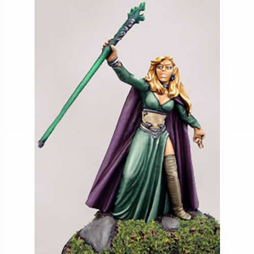 Female Elven Mage with Staff The Power Miniature Elmore Masterwork Dark ...