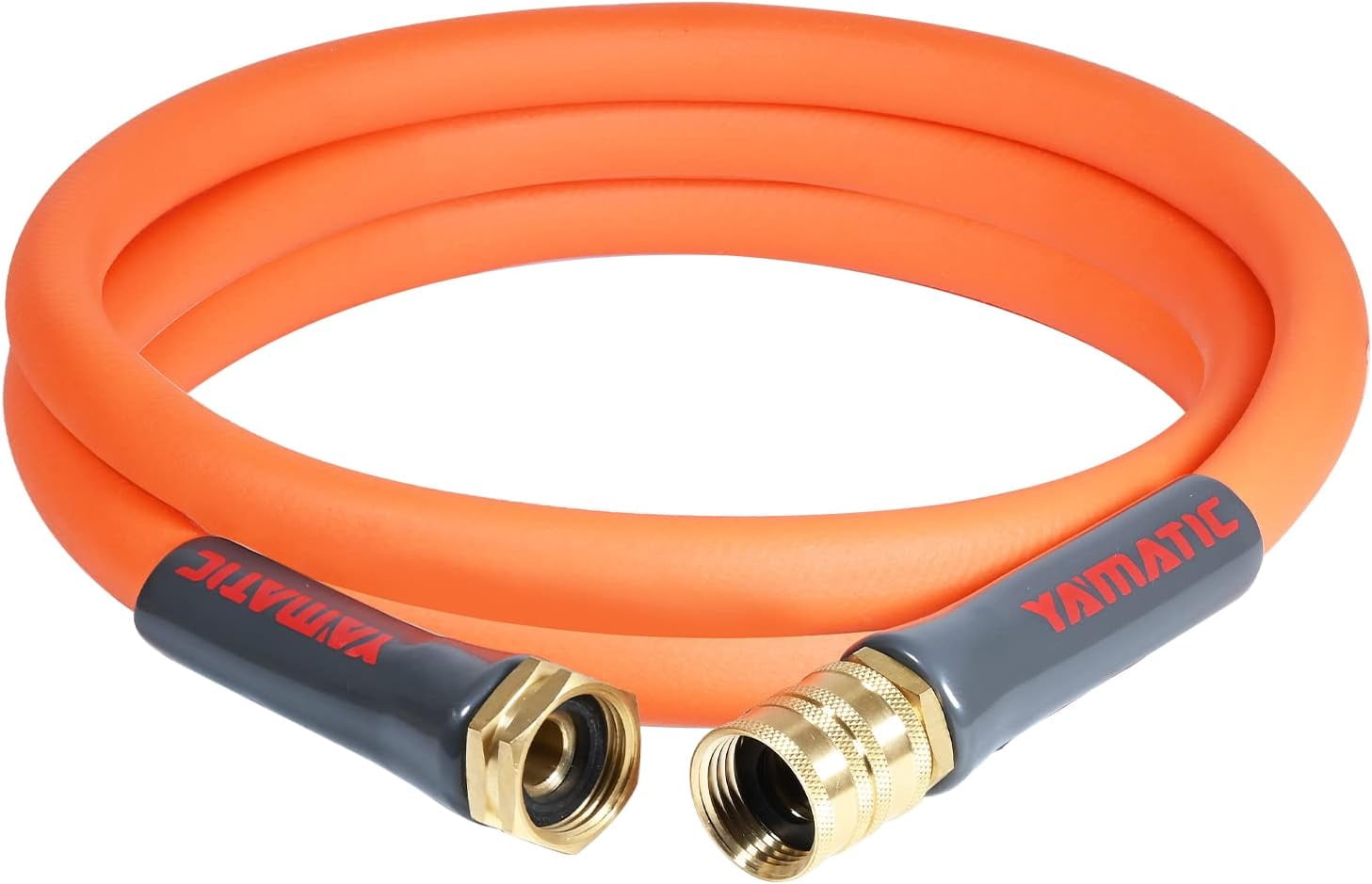 Female to Female Short Garden Hose 5/8 in x 10 ft, 2 in 1 Dual Use ...