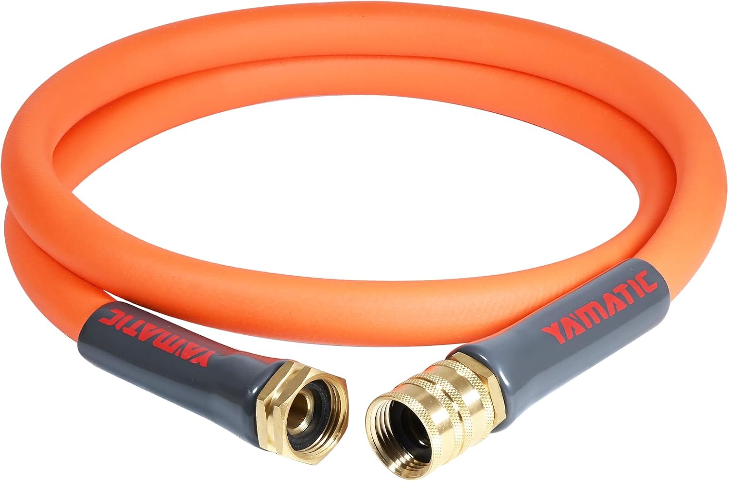 Female to Female Short Garden Hose 5/8 in x 5 ft, 2 in 1 Dual Use Heavy ...