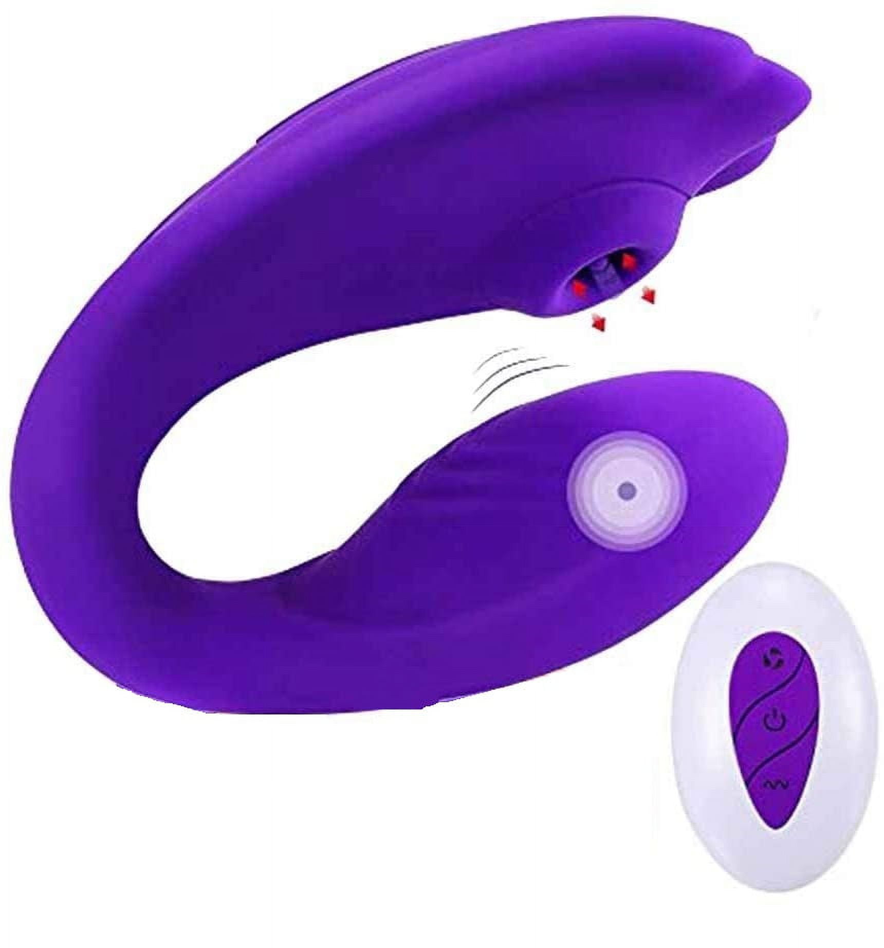Female G Spot Vibrator 2 In 1 U Shape Massager Silicone Waterproof