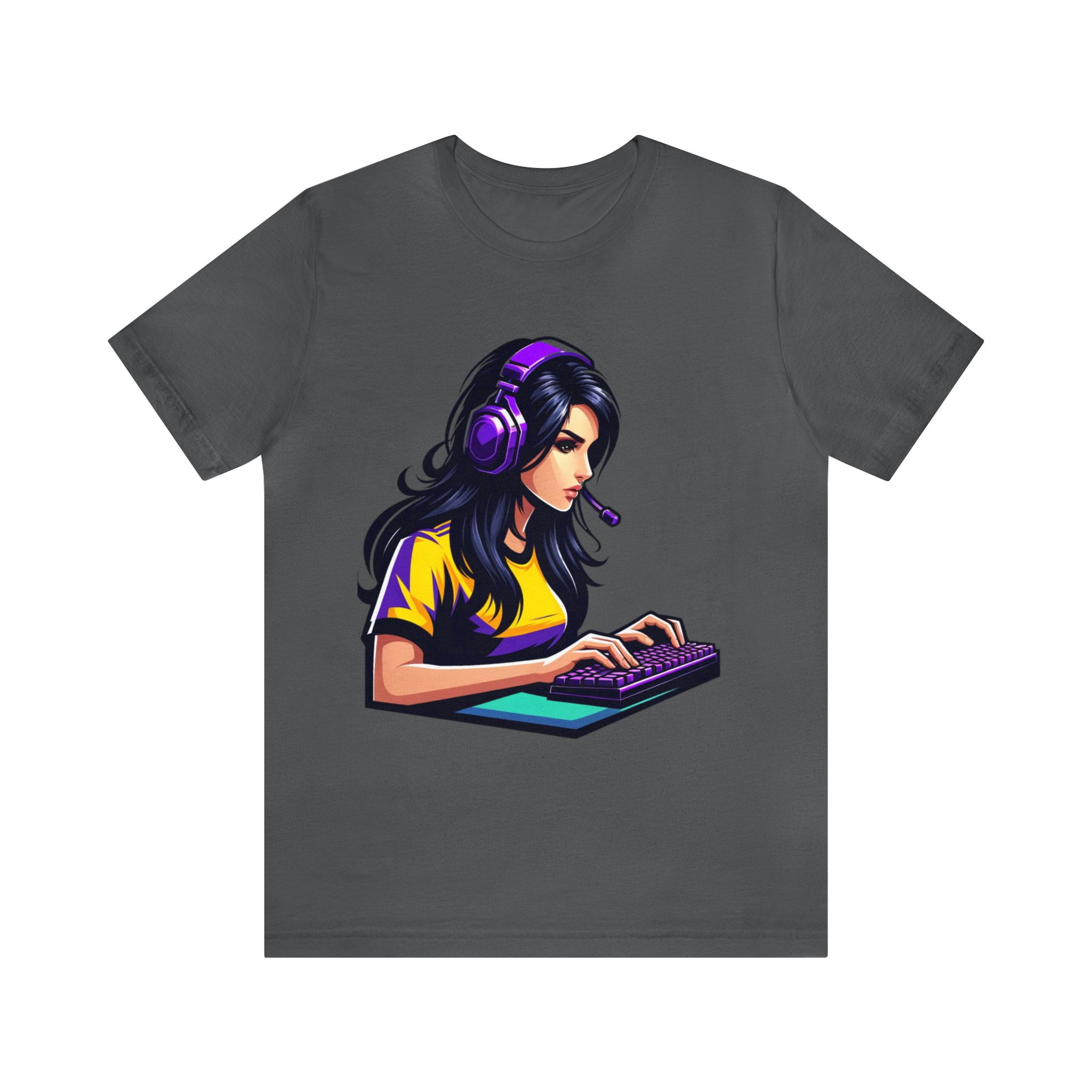 Female Gamer Shirt, Gaming Queen, Gamer Girl, Gamer Chic, T-Shirt ...