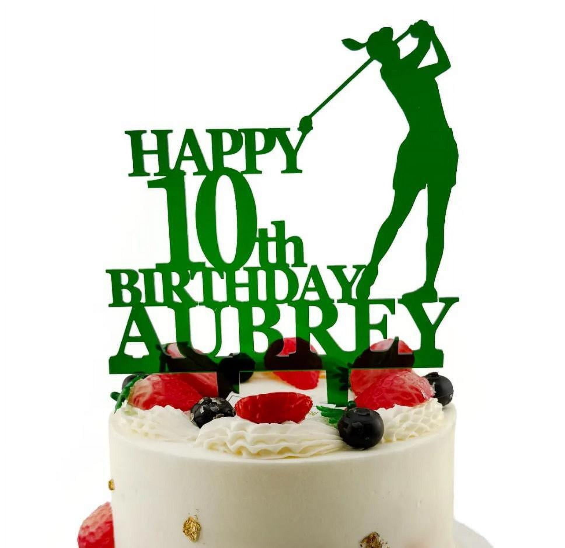 Female Golfer Cake Topper, Golfing Birthday Cake Topper, Golf Player ...