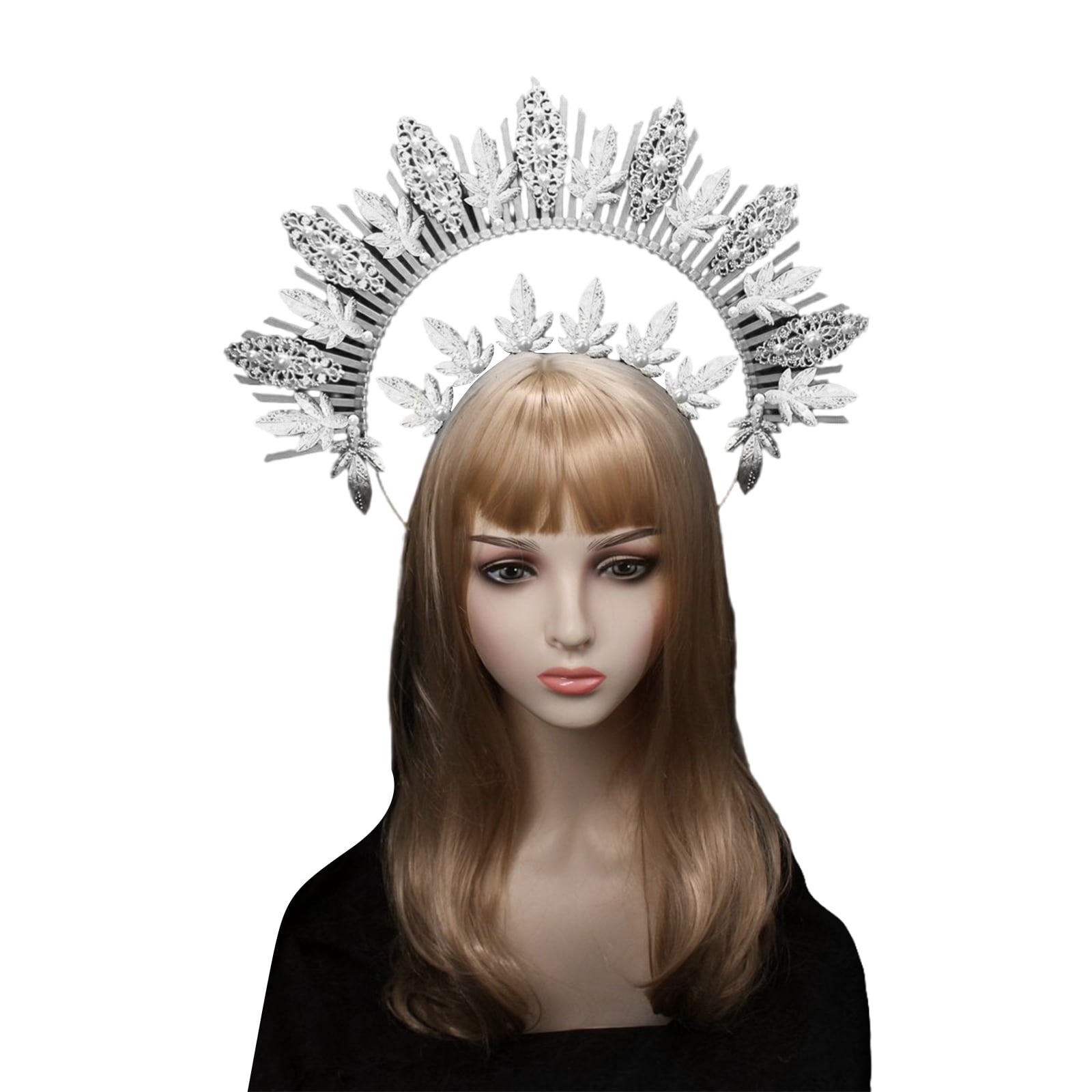 Female HaloHeadband Tiaras Crown Hairhoop Elegant Flower Headband Women ...