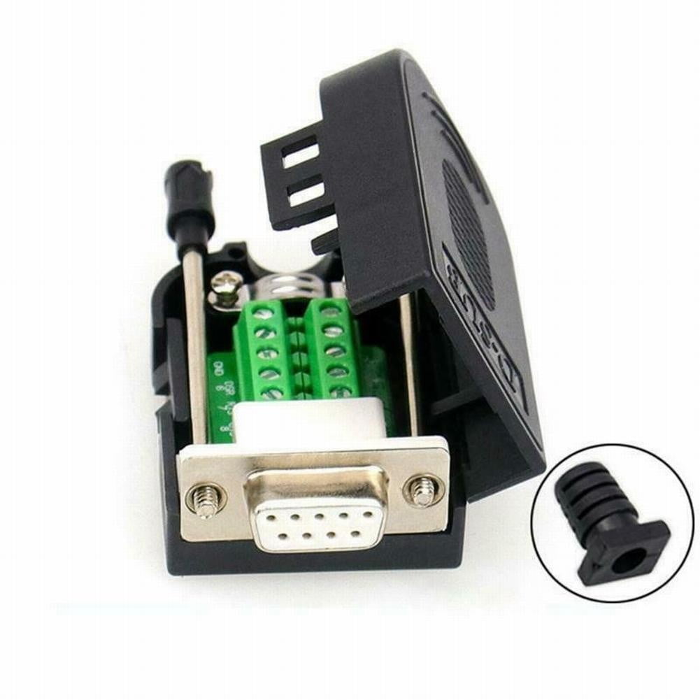 Female Head + Nut + Easy Assembly 9pin DB9 Connector DSUB Serial ...