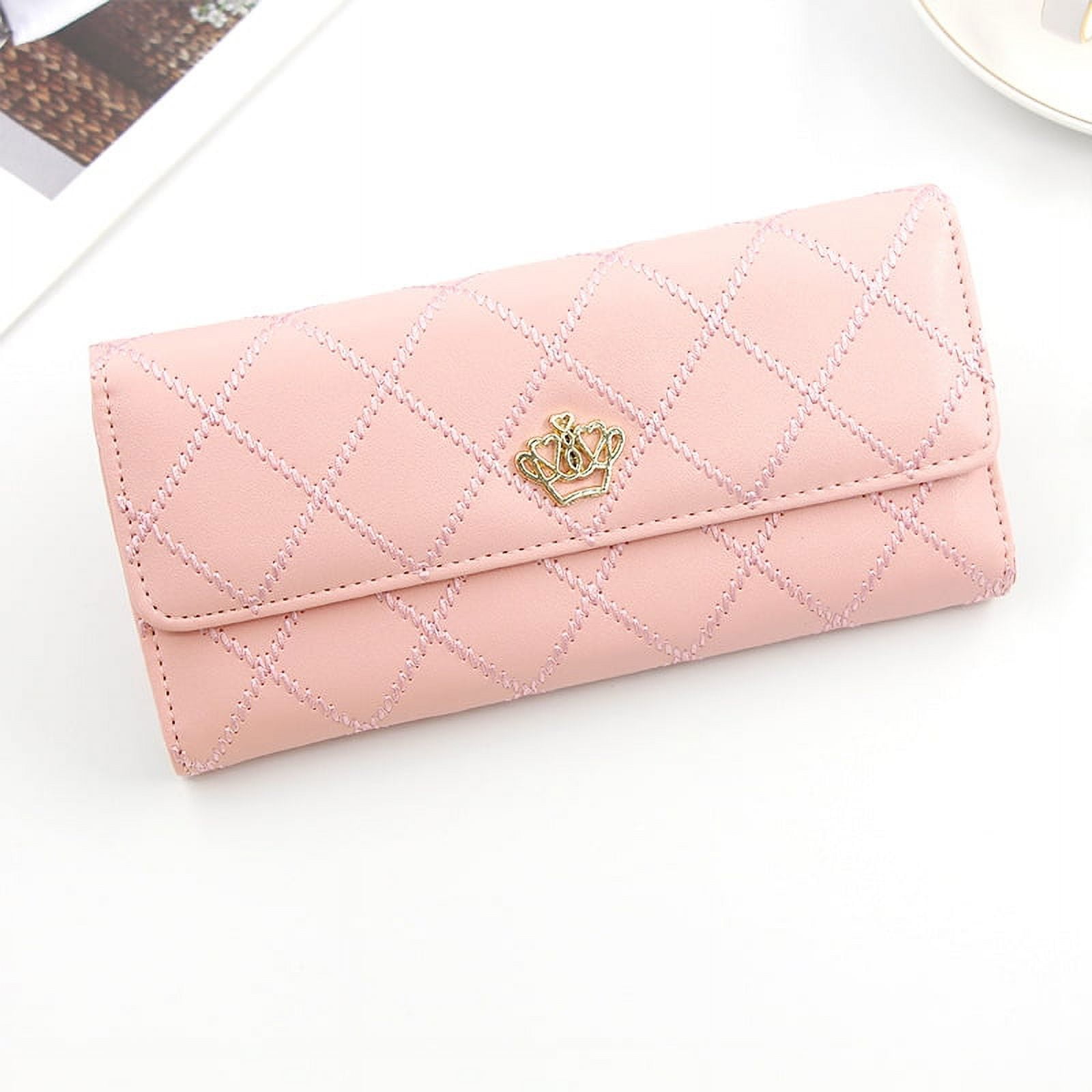 MINKUROW Female Long PU Leather Wallet for Women,Multi-Functional ...
