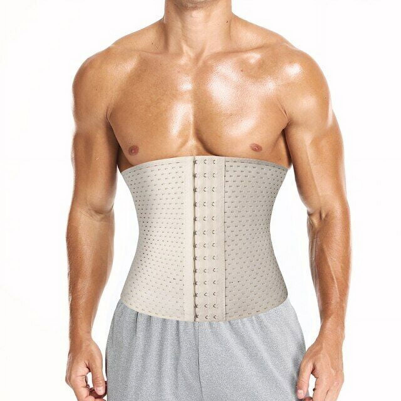 Female Male Waist Training Corset Daily Wear Steel Bone Abdomen Control ...