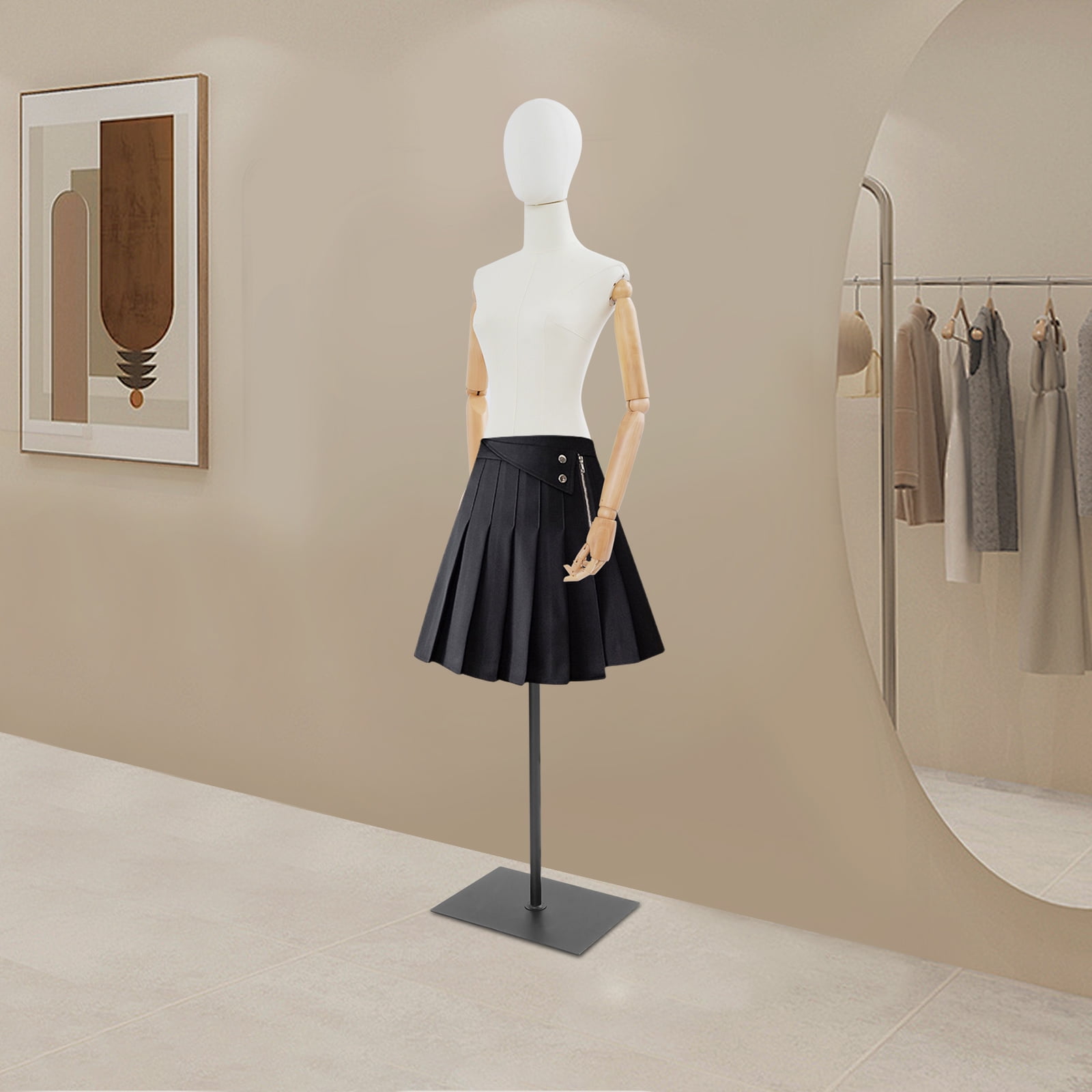 Female Mannequin, Female Dress Form Display, Adjustable Height（White ...