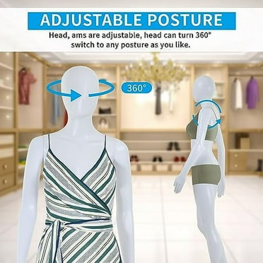 SereneLife Adjustable Female Mannequin Full Body Body-68.9" Detachable ...
