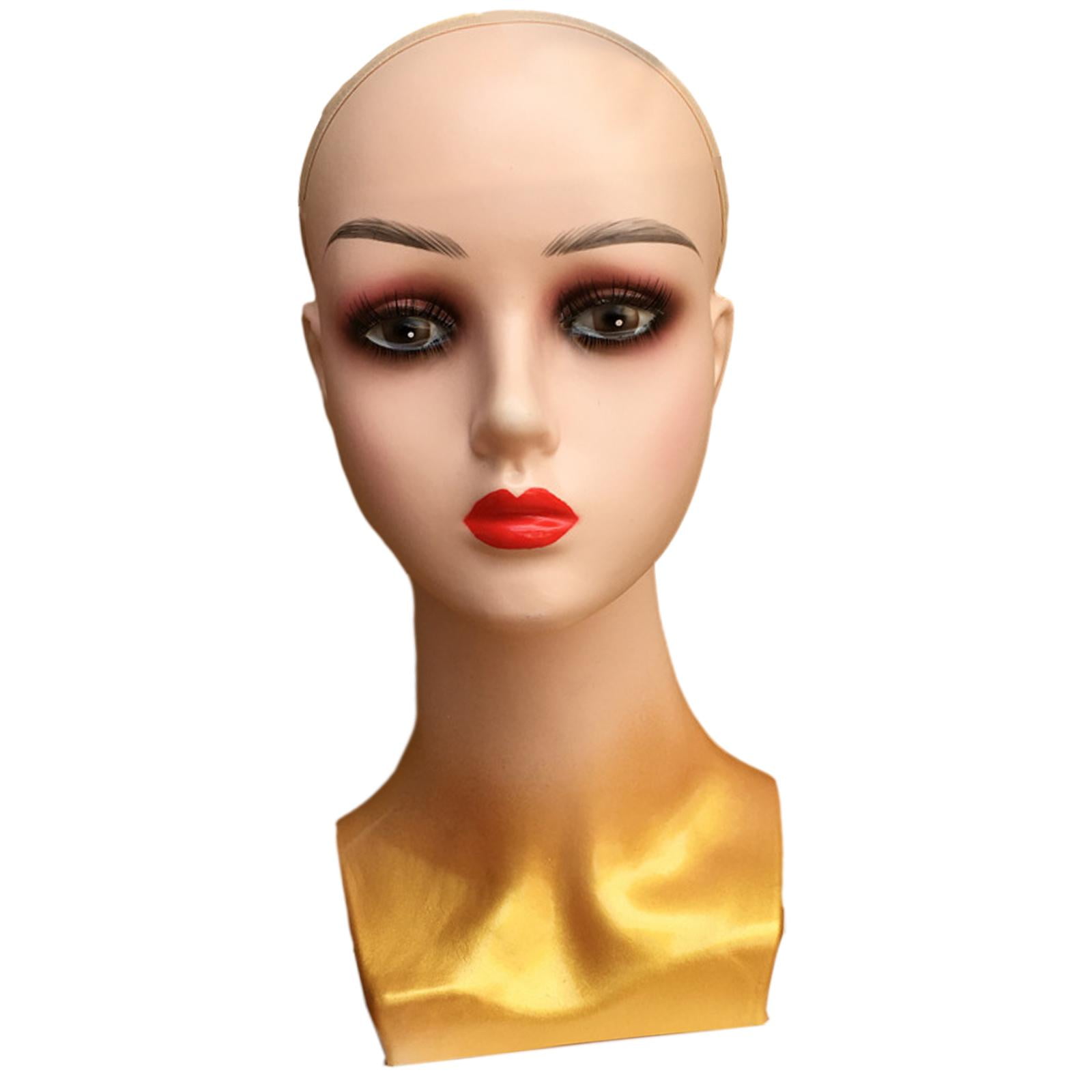 Female Mannequin Head Holder Hat Display Rack Realistic Durable Manikin ...