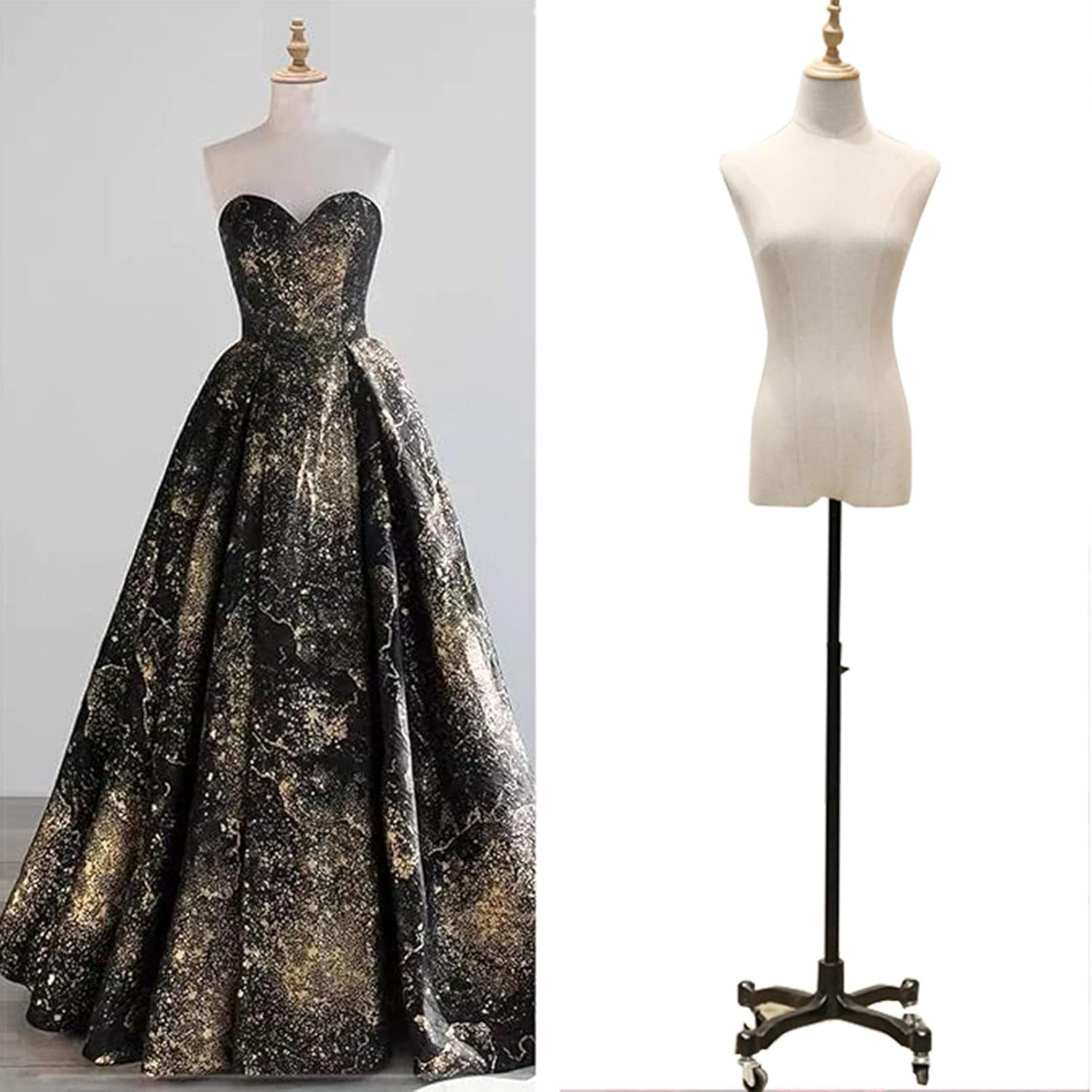 Female Mannequin Torso, 51"-75" Height Adjustable Display Dress Form ...