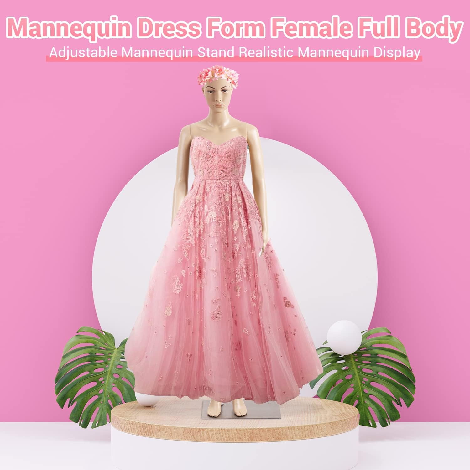 Female Mannequin Torso Dress Form Mannequin Body 69 Inches Adjustable ...